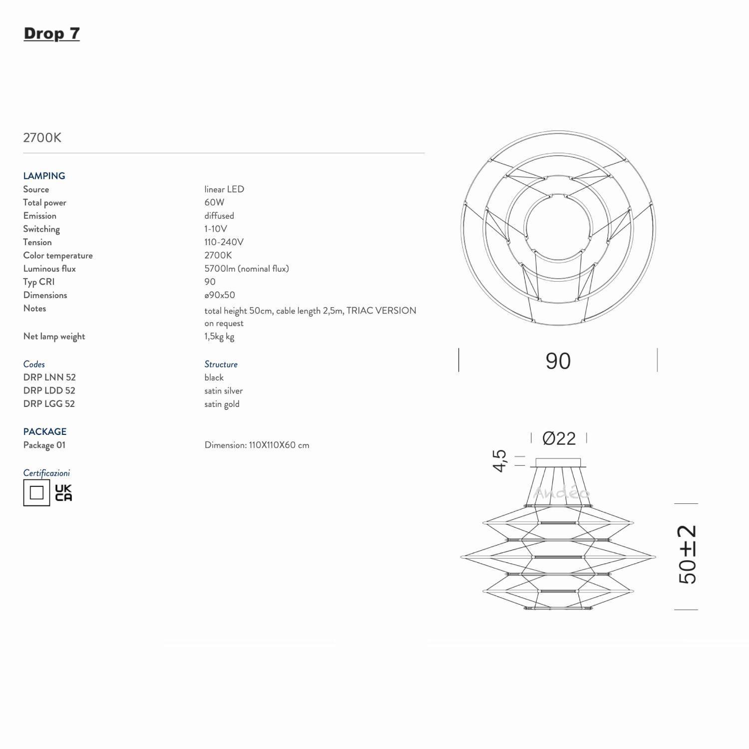 Nemo Drop Suspension Design Led